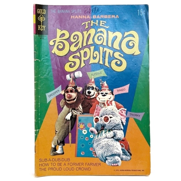 Hanna-Barbera | Other | Vintage 97 Hanna Barbera The Banana Splits Comic Book Gold Key Animals ...